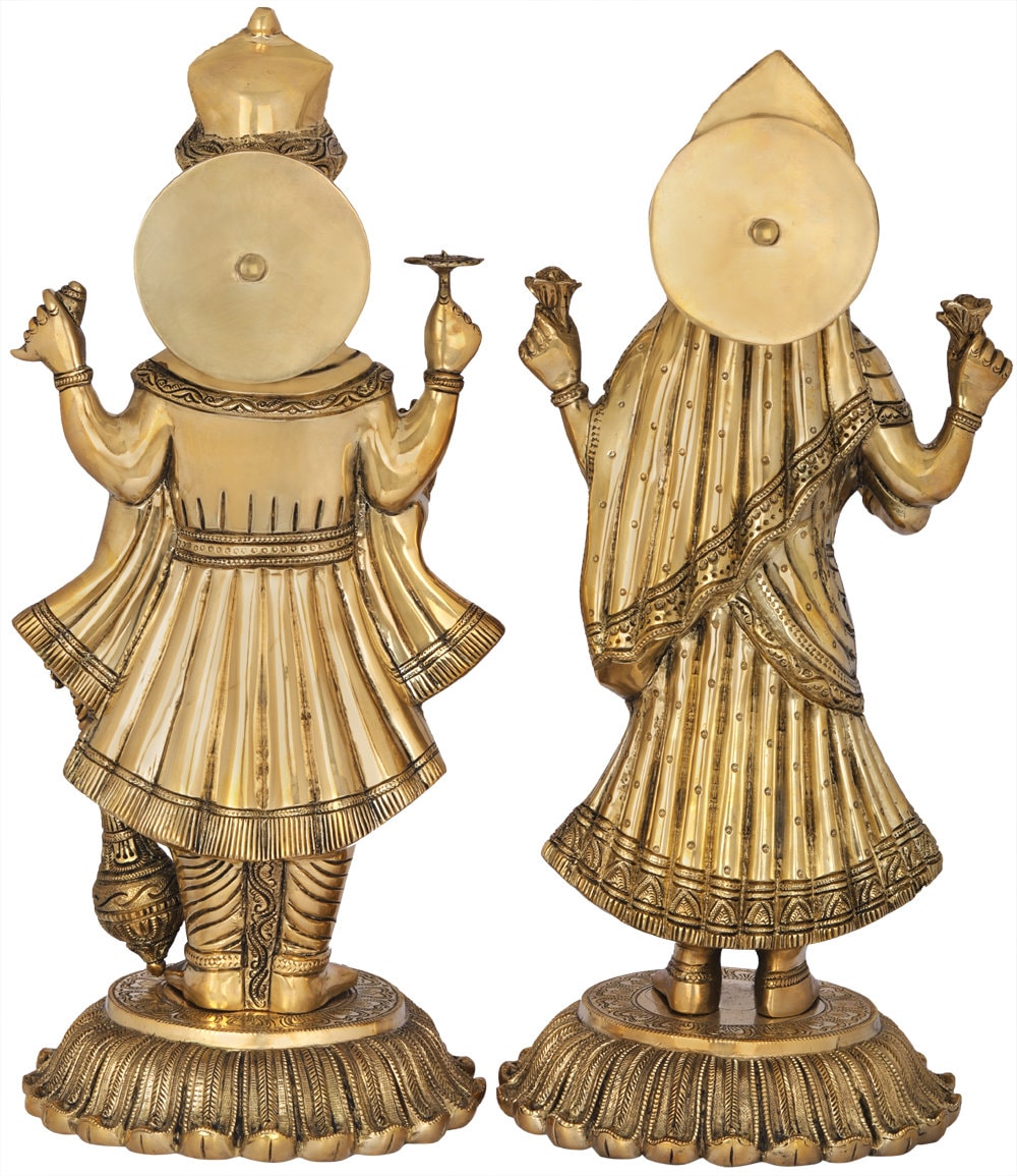 18 Standing Lord Vishnu and Devi Lakshmi on Upturned - Etsy