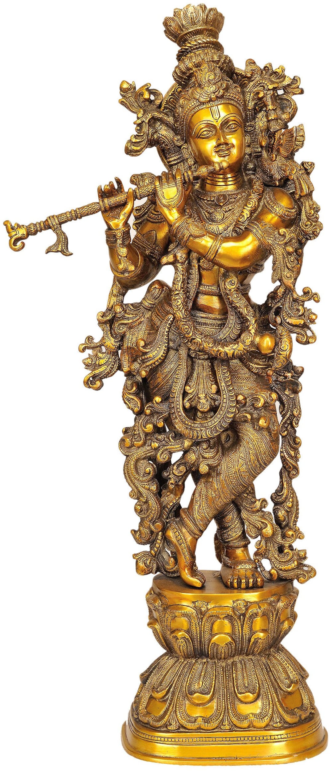 Lord Krishna Playing Flute - Etsy