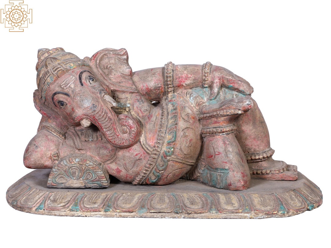 21 Wooden Sleeping Lord Ganesha - Etsy