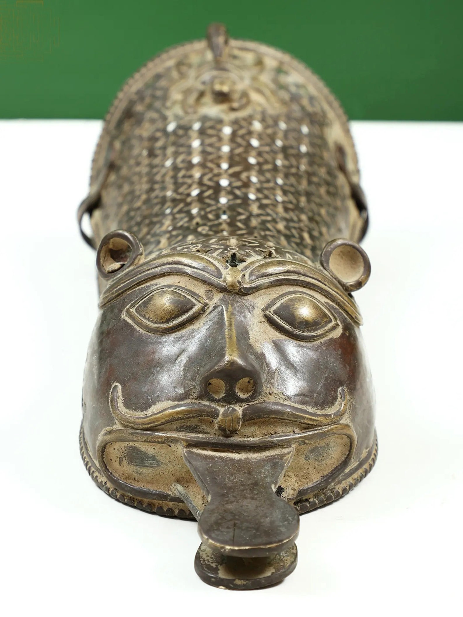 13 Inch Brass Yali Hand Armour Persian Art Handmade - Etsy