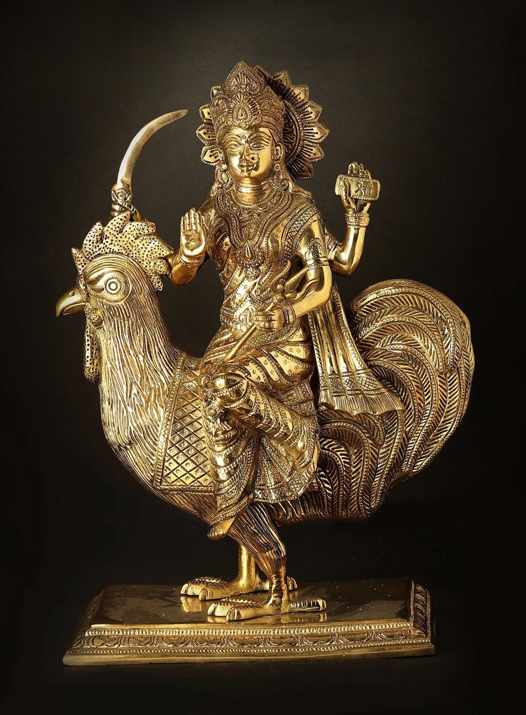 10 Bahuchara Mata Messing Statue Handgemachte - Etsy Österreich