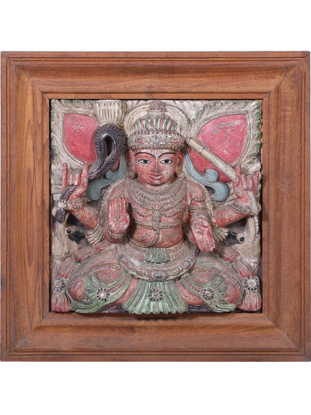 Wooden Lord Indra Square Wall Panel Wood Panel for Home Decor Indra ...