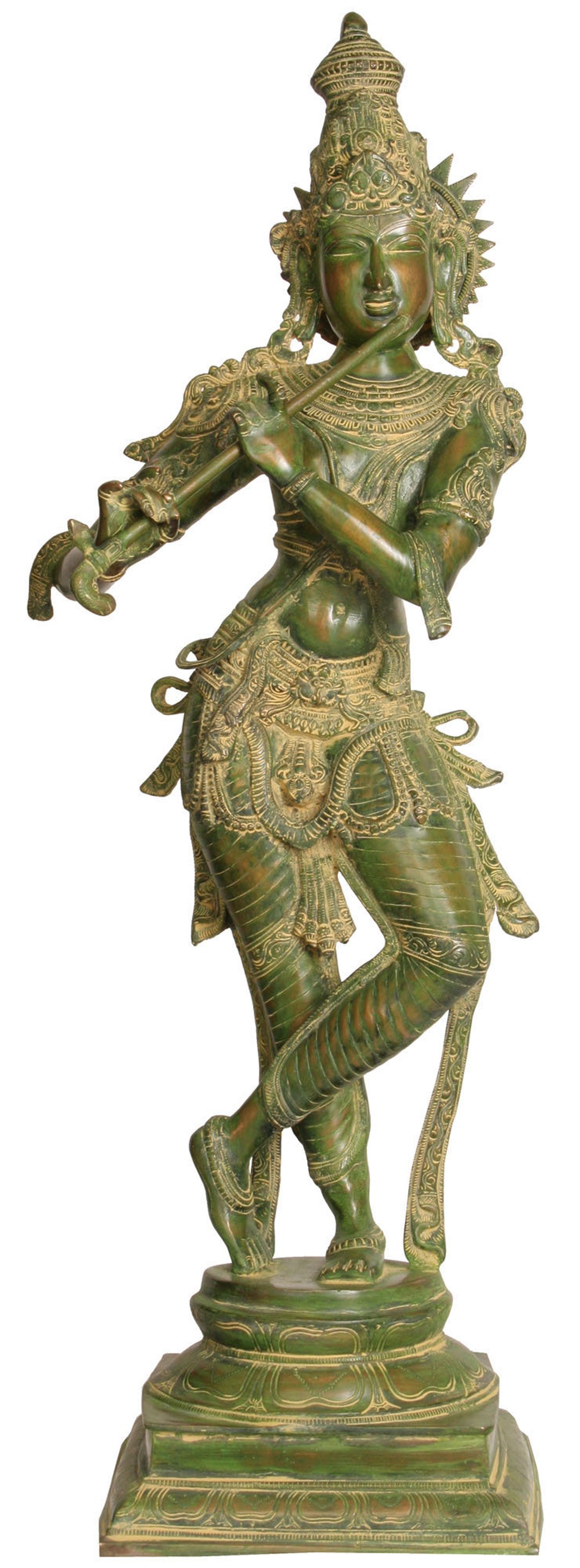 Large Size Lord Krishna Playing Flute - Etsy