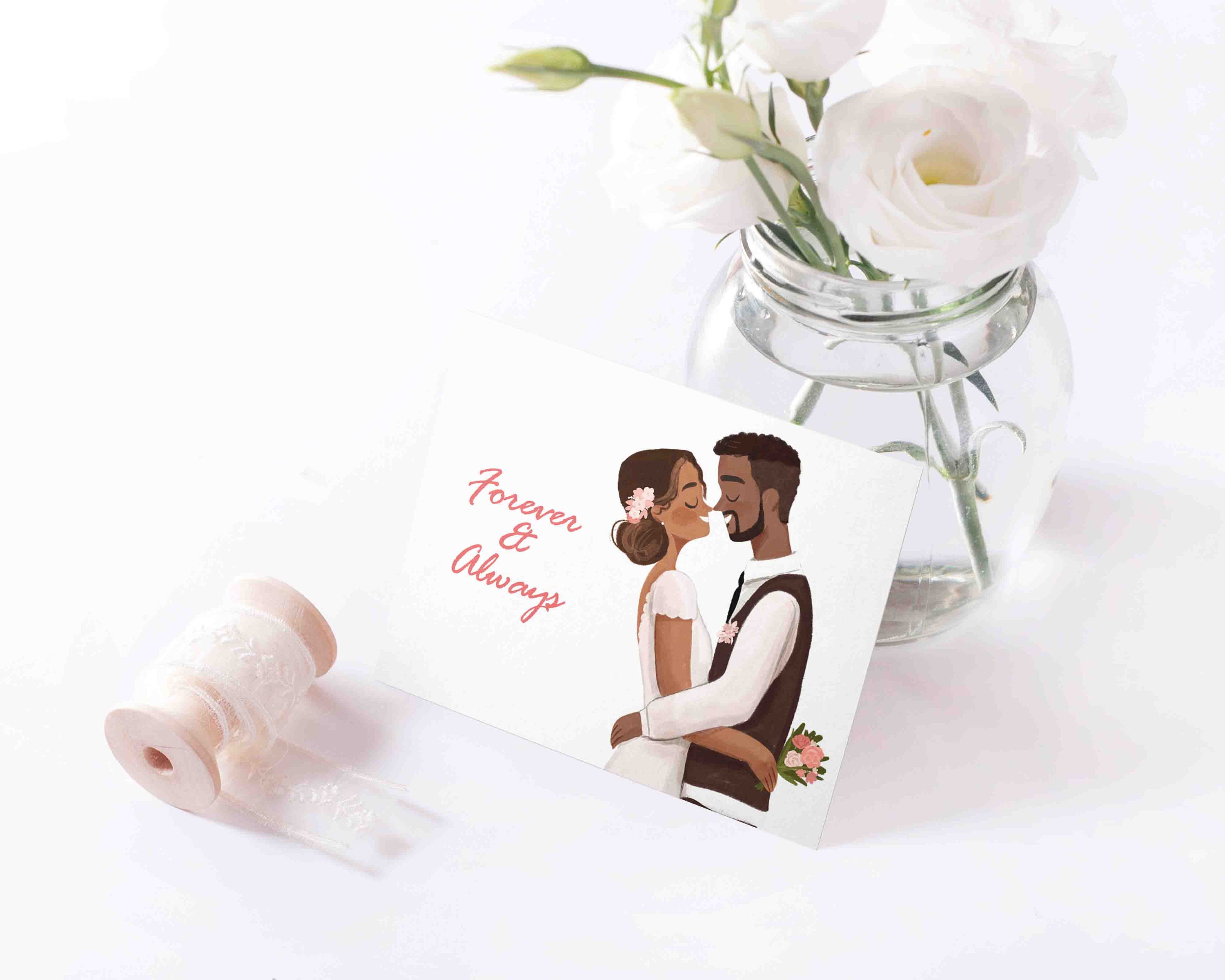 Wedding Watercolor Clipart for Save the Date Wedding - Etsy