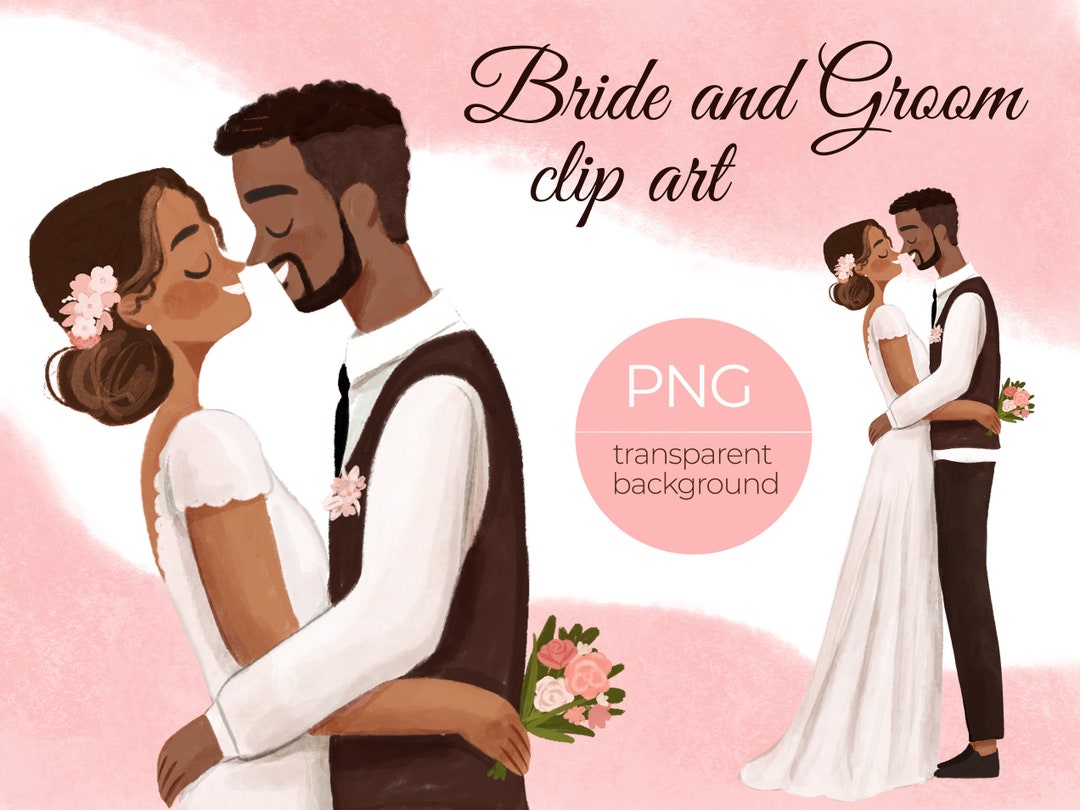 Wedding Watercolor Clipart for Save the Date Wedding Invitation ...