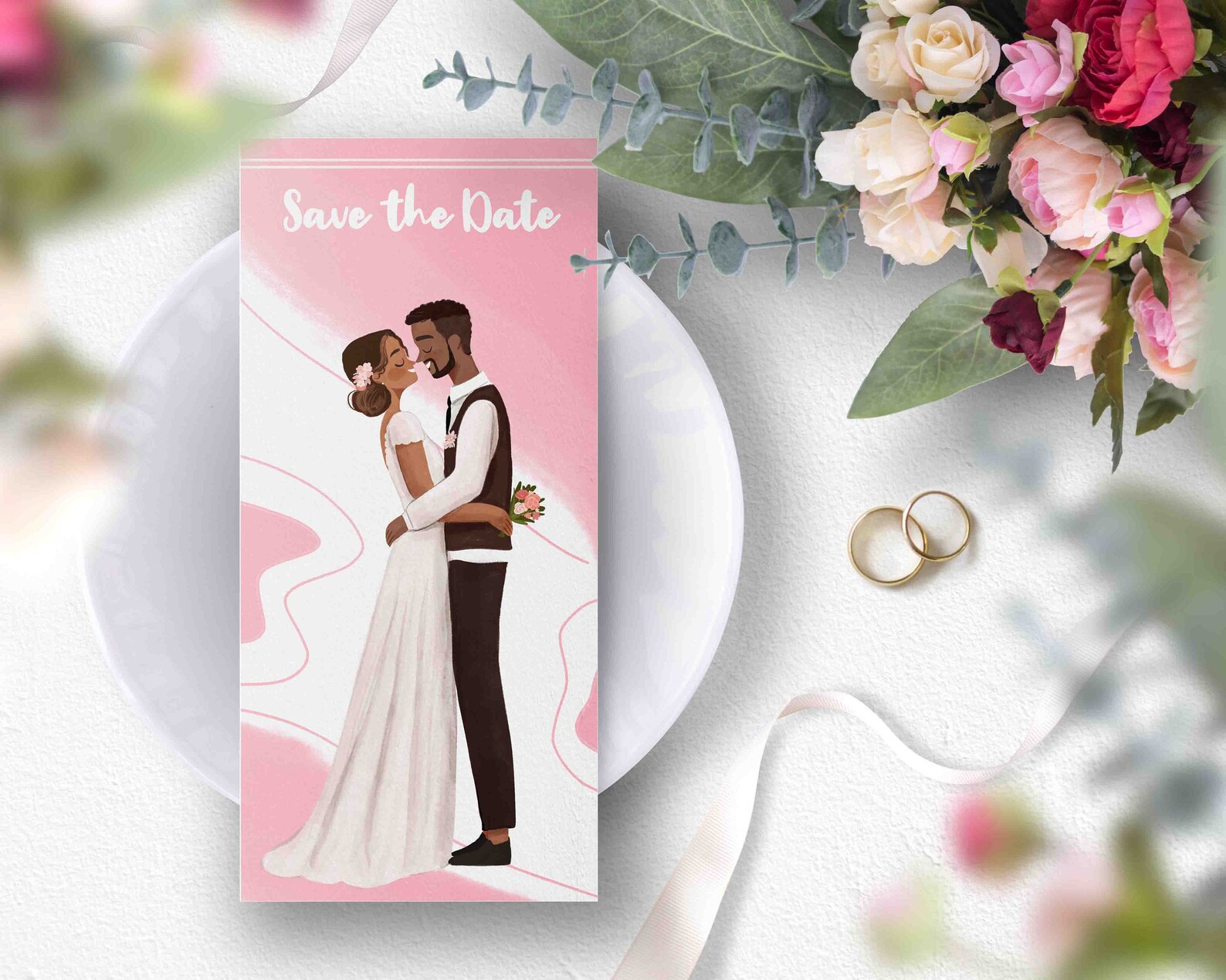 Wedding Watercolor Clipart for Save the Date Wedding - Etsy