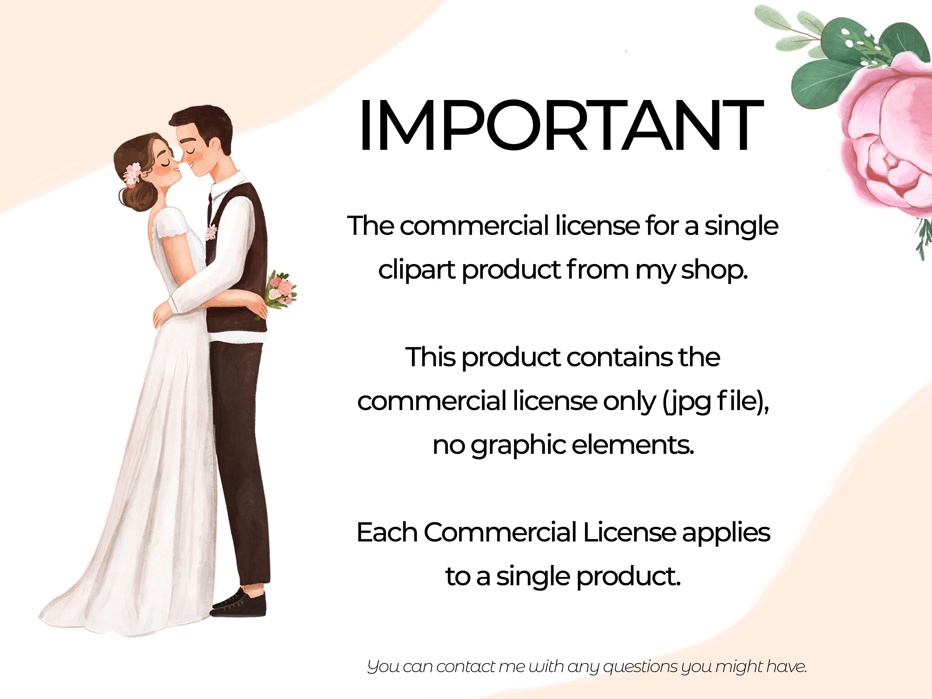 Commercial License for Clip Art NO Credit Required - Etsy