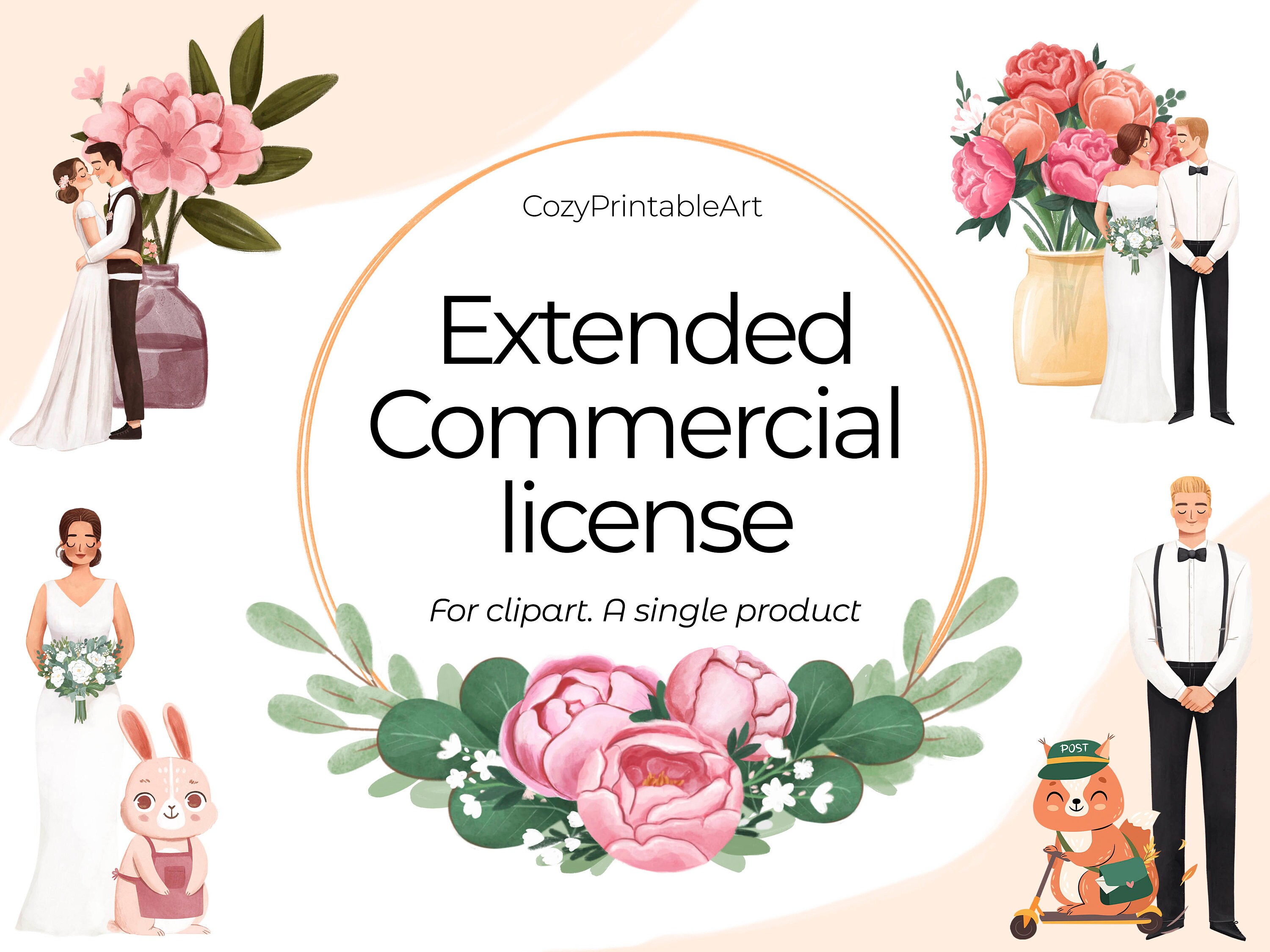 Commercial License for Clip Art NO Credit Required - Etsy