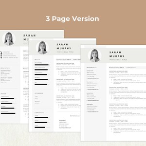 Executive Resume Template for Word, Google Docs, Mac Pages Professional ...