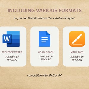 Professional Resume Template Word Mac Pages Google Docs - Etsy