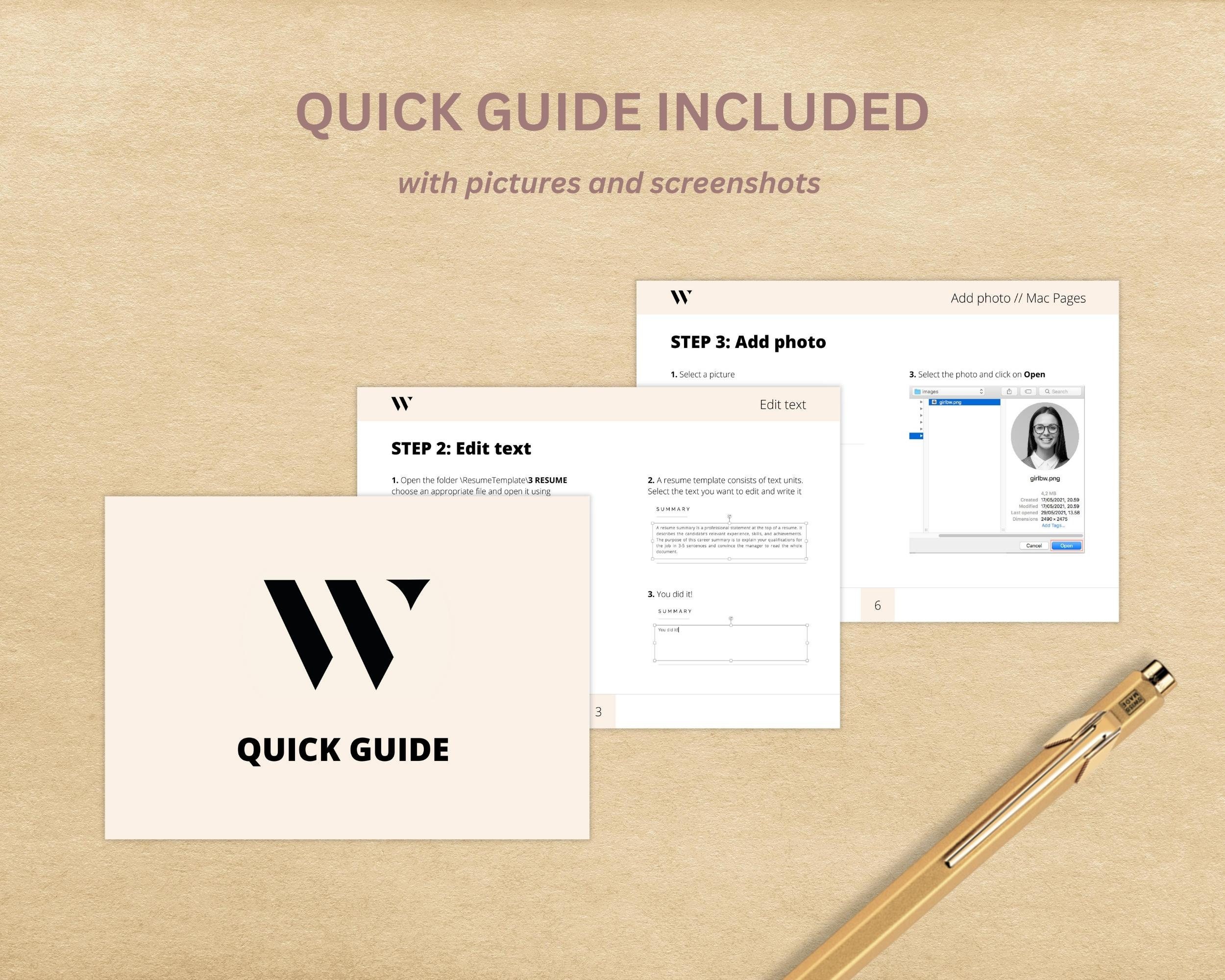 Modern Resume Template Word, Pages, Google Docs Professional Resume ...