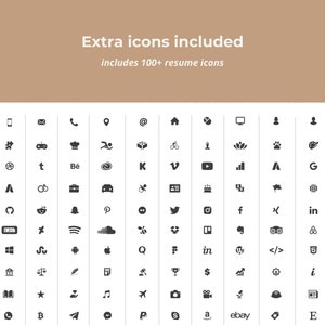 Modern Executive Resume Template for Word, Mac Pages & Google Docs ...