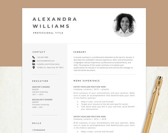 Executive Resume Template for Word, Google Docs, Mac Pages Professional ...