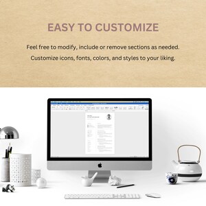 Professional Resume Template Word Mac Pages Google Docs - Etsy