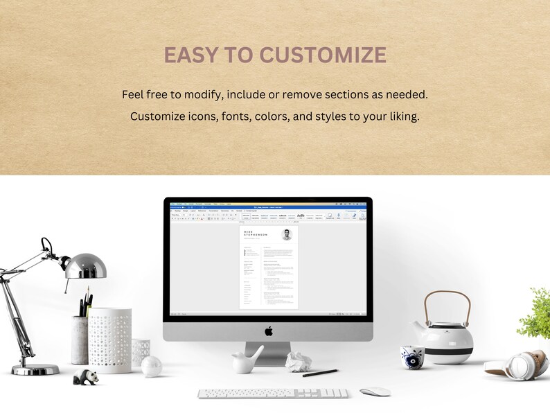 Professional Resume Template Word Mac Pages Google Docs - Etsy