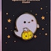 Speckles Ghostie Glitter Pin | Kawaii Pastel Halloween Pin | Glitter ...