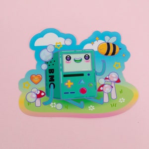 BMO With Bee Sticker | Cute Kawaii | 3.5" | Waterproof Vinyl Die Cut ...