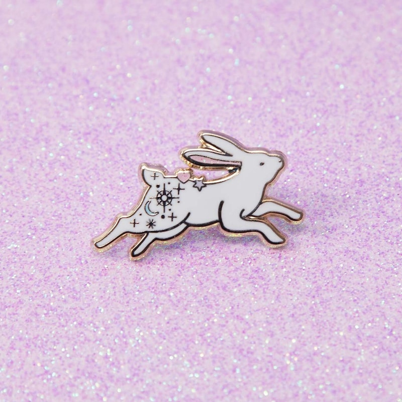 Rabbit Pin - Etsy