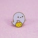 Speckles Ghostie Glitter Pin | Kawaii Pastel Halloween Pin | Glitter ...