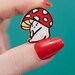 Mushy Tushy Enamel Pin | Little Cheeky Mushroom Pin | Cute Kawaii ...