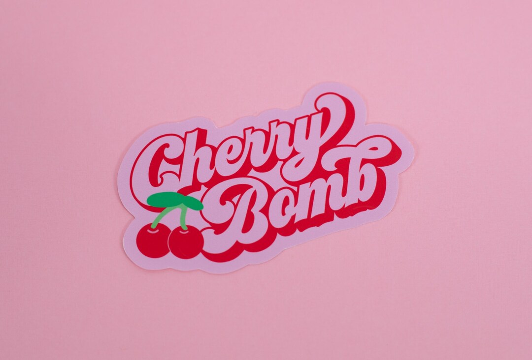 Cherry Bomb Sticker | 3" | Waterproof Vinyl Die Cut Stickers - Etsy