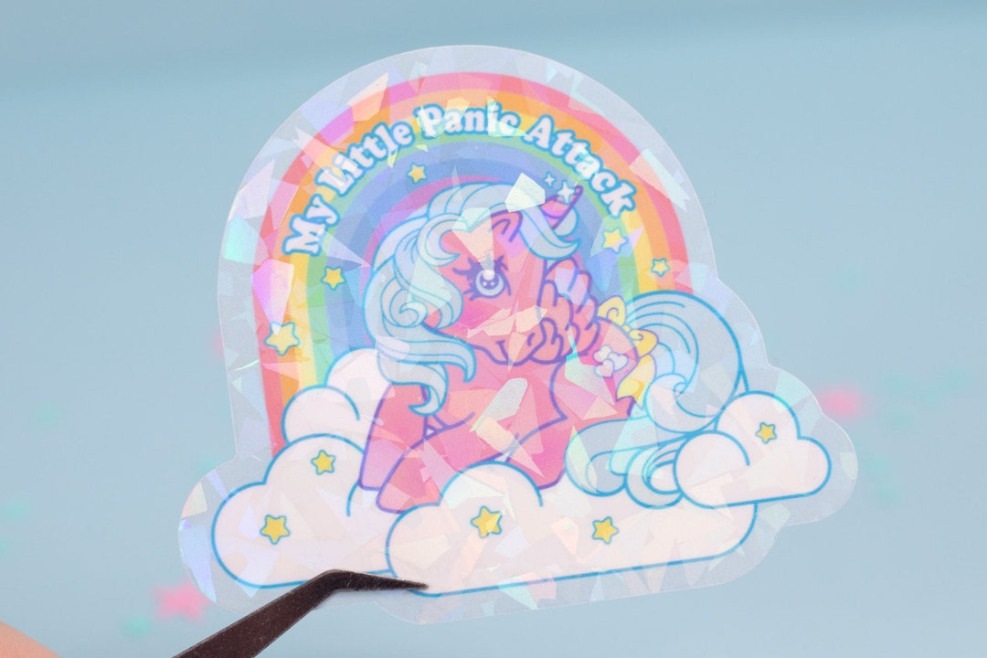 My Little Panic Attack Sticker | MLP | Cute Kawaii Sticker | 3" Sticker ...