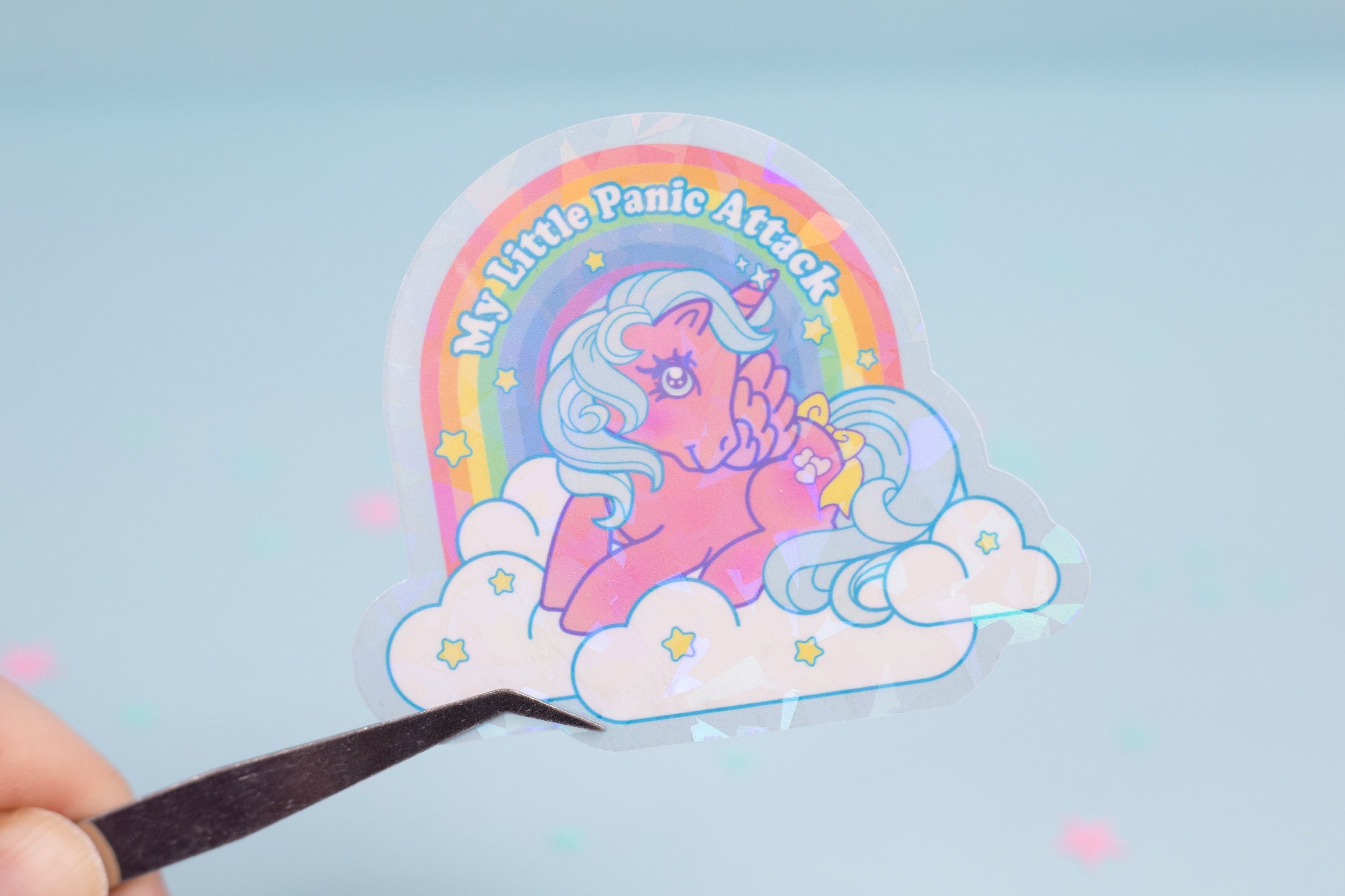 My Little Panic Attack Sticker MLP Cute Kawaii Sticker - Etsy