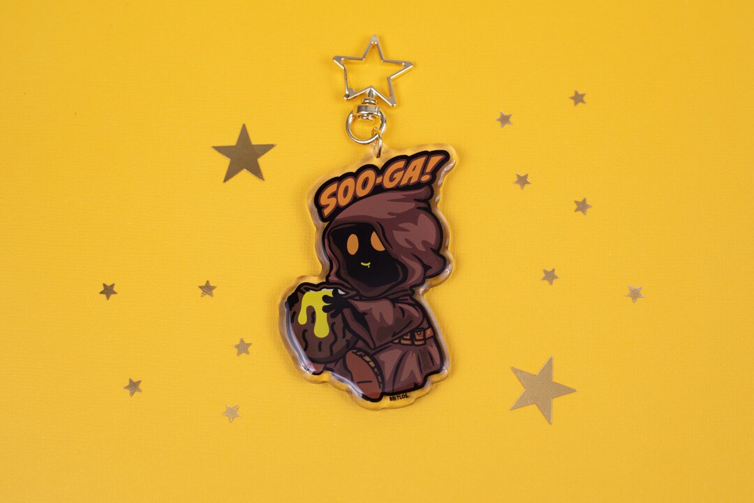 Soo Ga Jawa Acrylic Keychain | Star Battles | 3" Acrylic Jawa Charm - Etsy