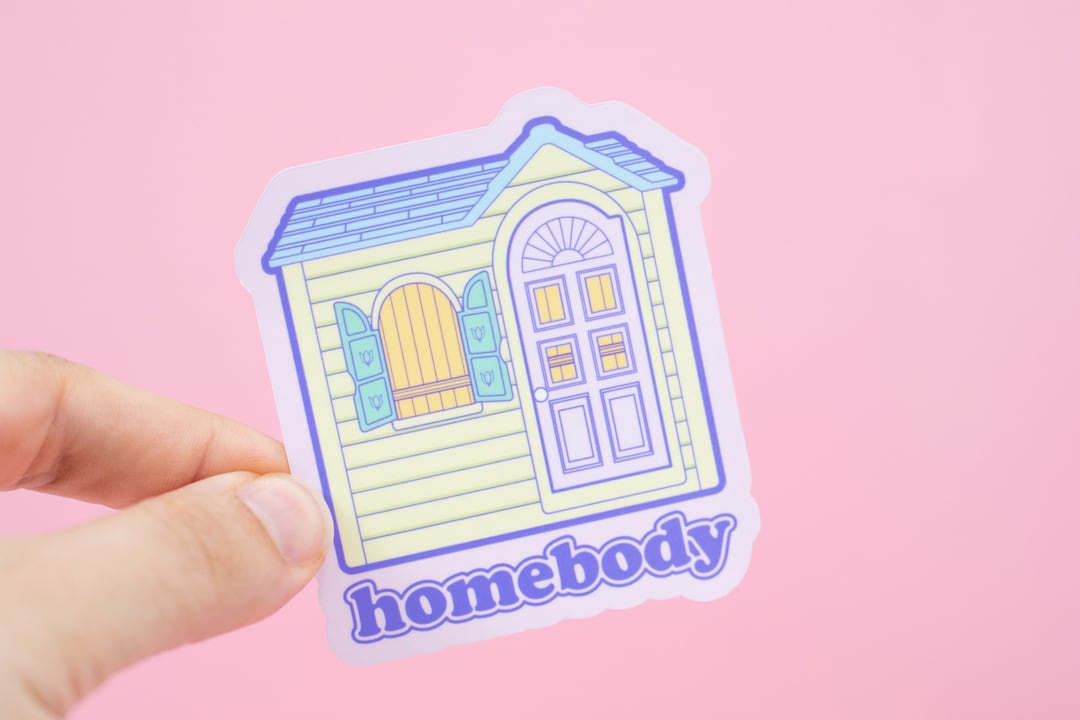 Homebody Sticker | 90's House | 3" | Waterproof Vinyl Die Cut Sticker ...