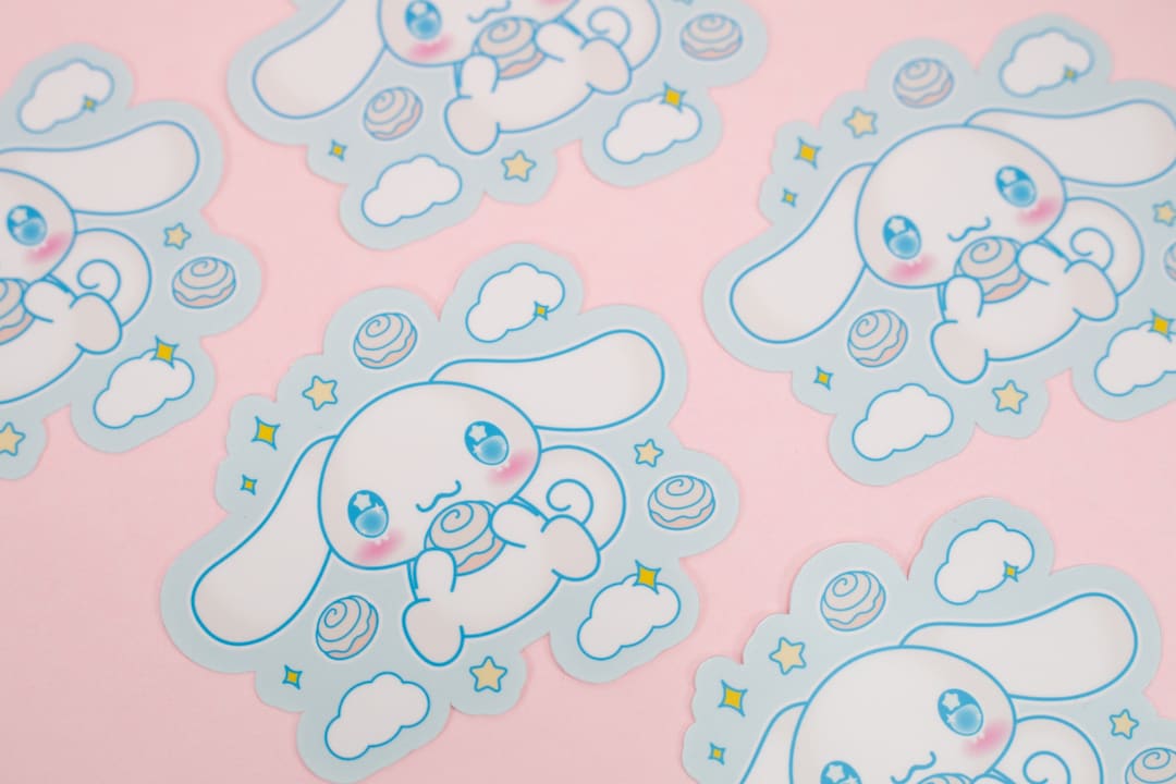 Cinnamon Roll Dog Sticker | Cute Kawaii | 3" | Waterproof Vinyl Die Cut ...