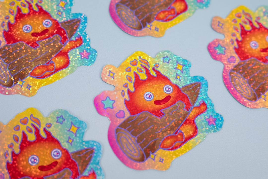 Cute Fire Demon Sticker | Kawaii Flame Sticker | 3" Sticker ...