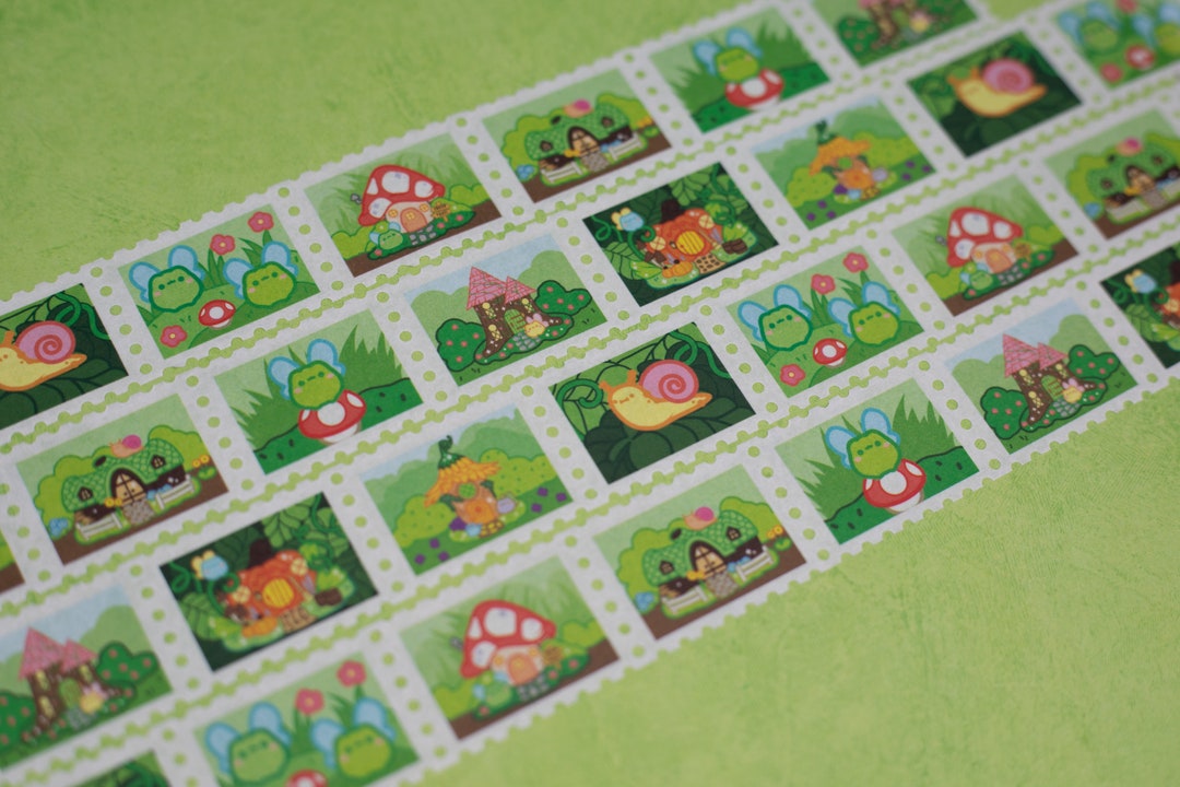 Froggie Fae Forest Stamp Washi Tape | Stationery Decorating | 25 MM X ...