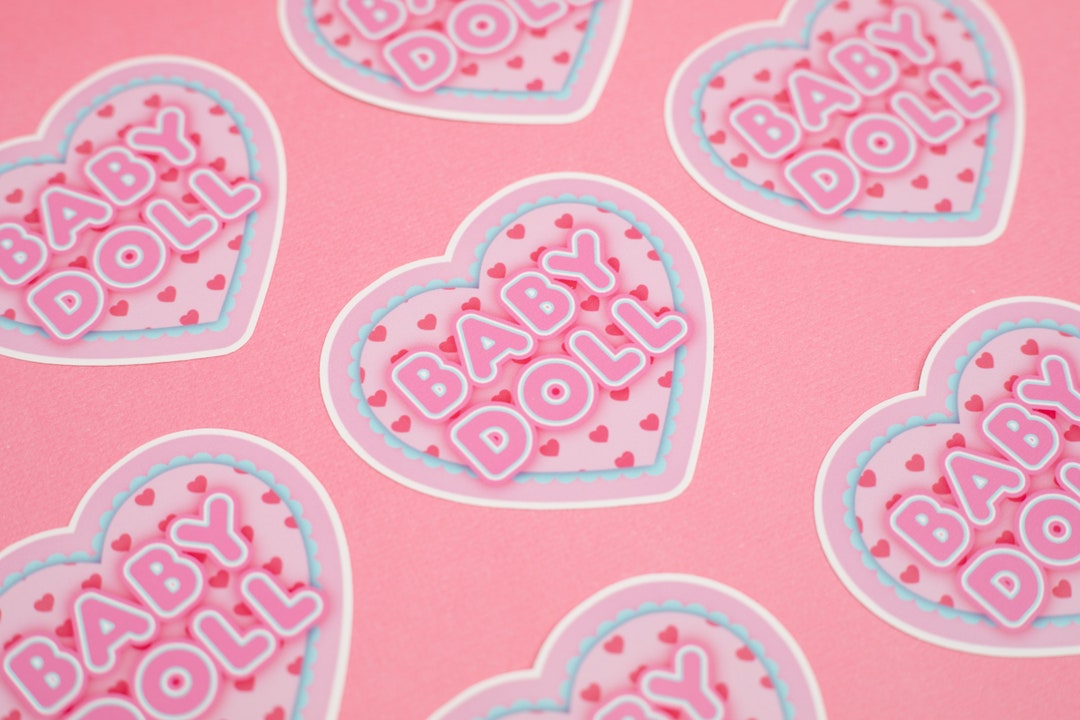 Baby Doll Sticker | 90's | 2.5" Waterproof Vinyl Die Cut Sticker - Etsy