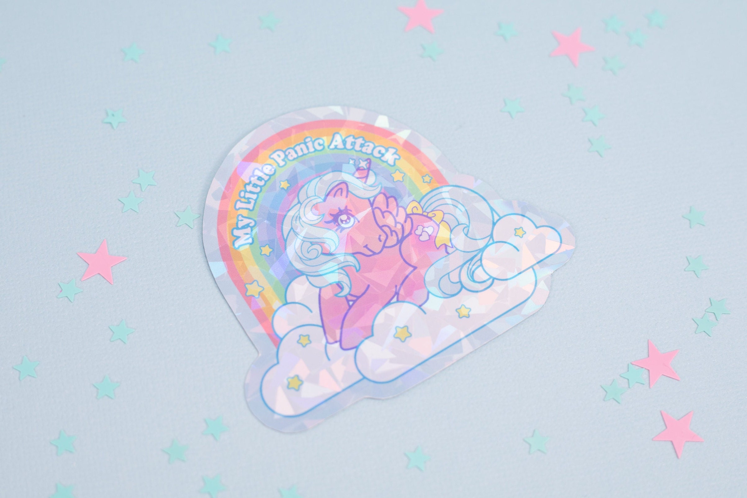 My Little Panic Attack Sticker MLP Cute Kawaii Sticker - Etsy