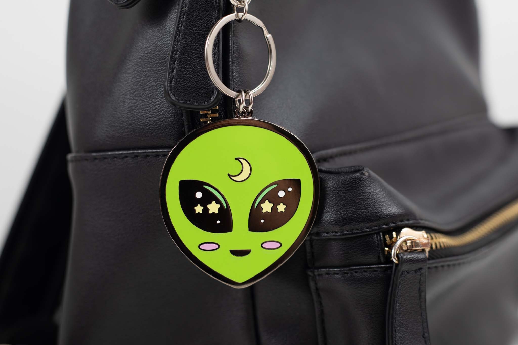 Starry-eyed Alien Keychain | Extra Terrestrial Bag Charm | Lisa Frank ...