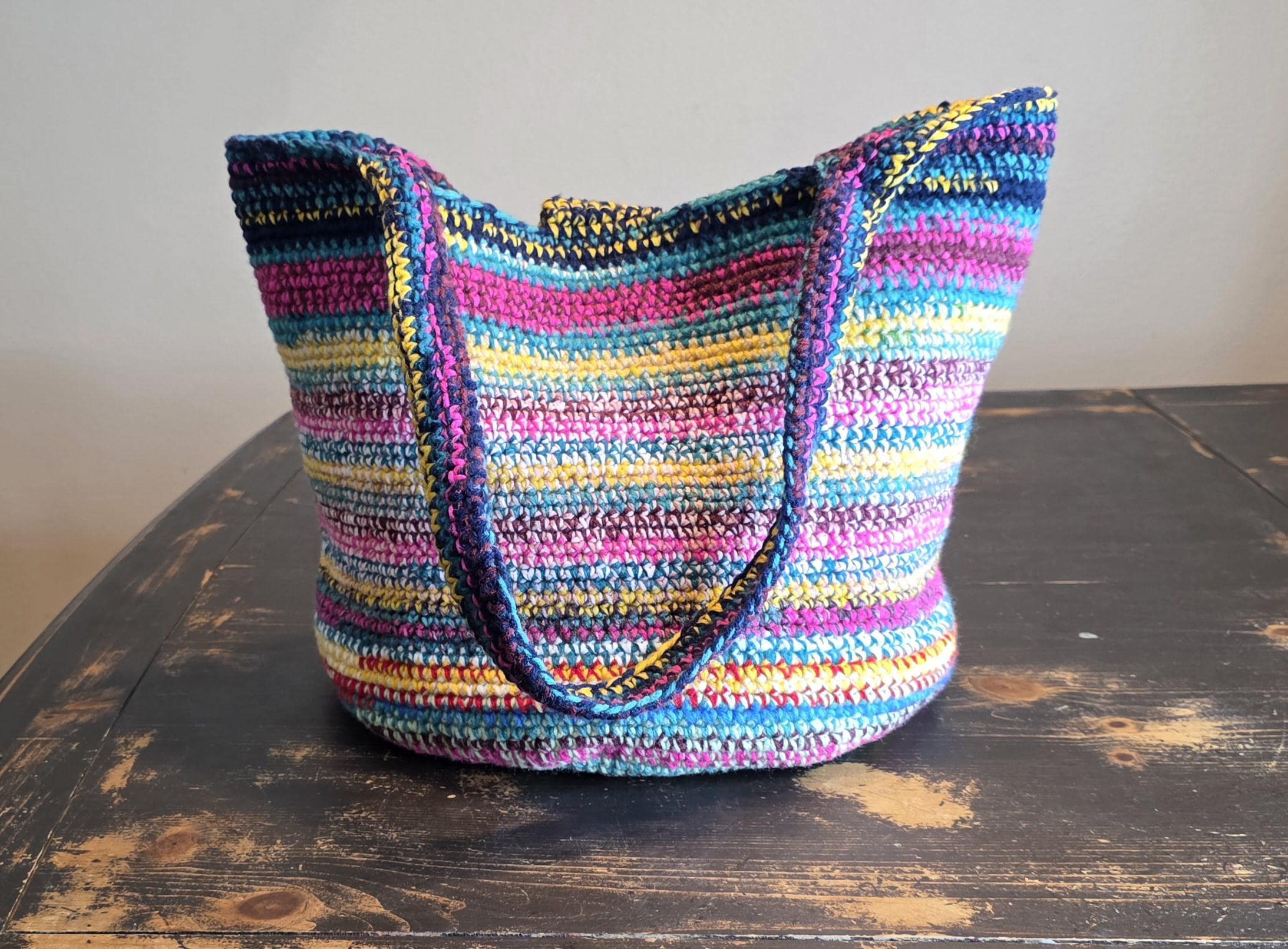 Crochet Tote Bag Pattern: Easy Beginner Project + Video (PDF Download ...