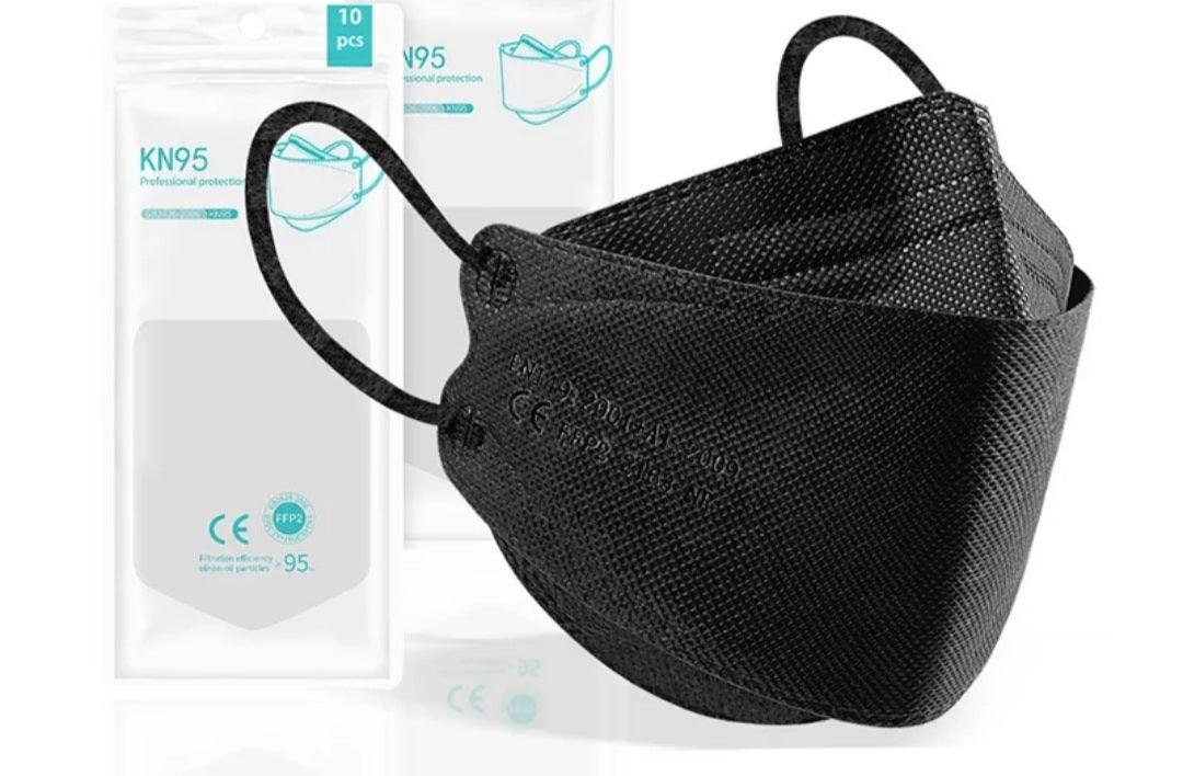 3d Mask Ffp2 Mask Mouth and Nose Cover in Black Ce 2163 - Etsy