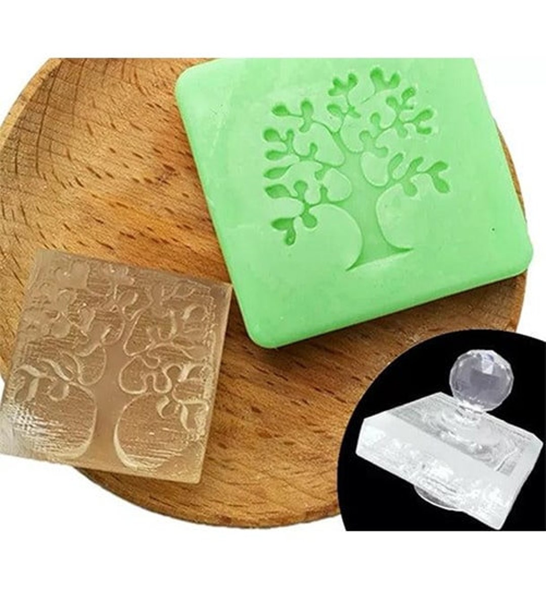 DIY Soap Stamp Tree of Life Tree of Life Acrylic Glass With Handle - Etsy