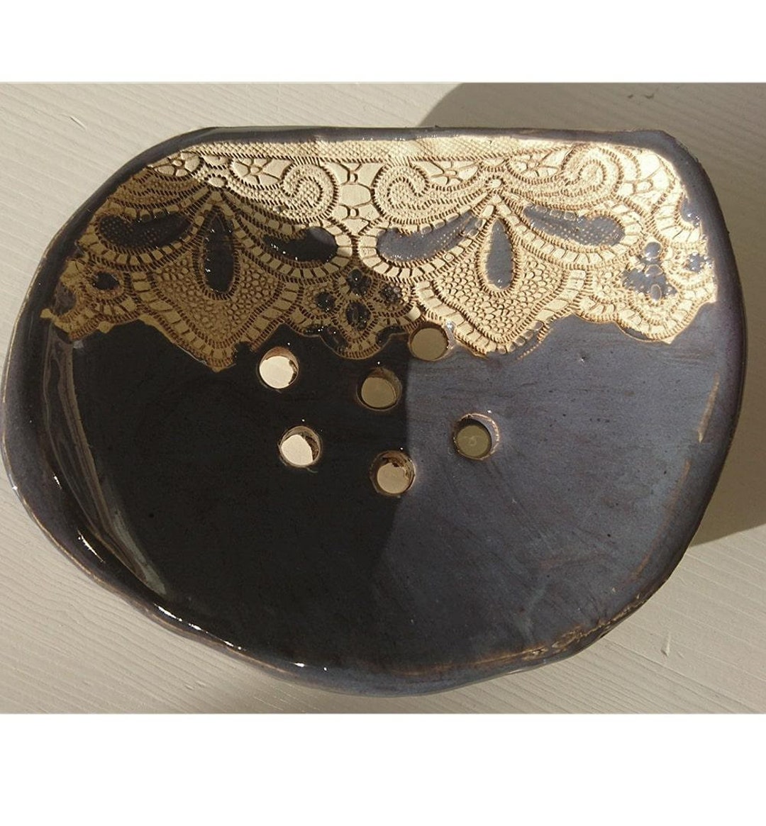 Spanish Ceramic Soap Dish by lamar Design Mallorca Gray Stone Bowl ...
