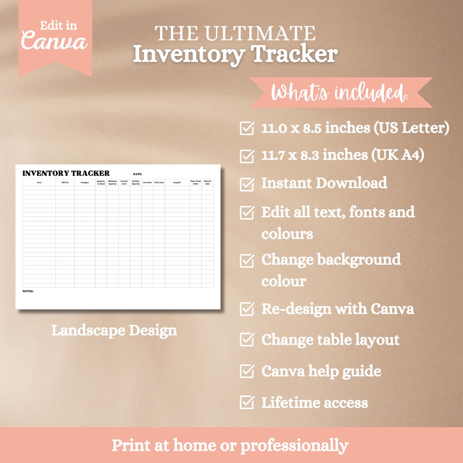 Printable Inventory Tracker Template, Inventory Tracker Spreadsheet ...