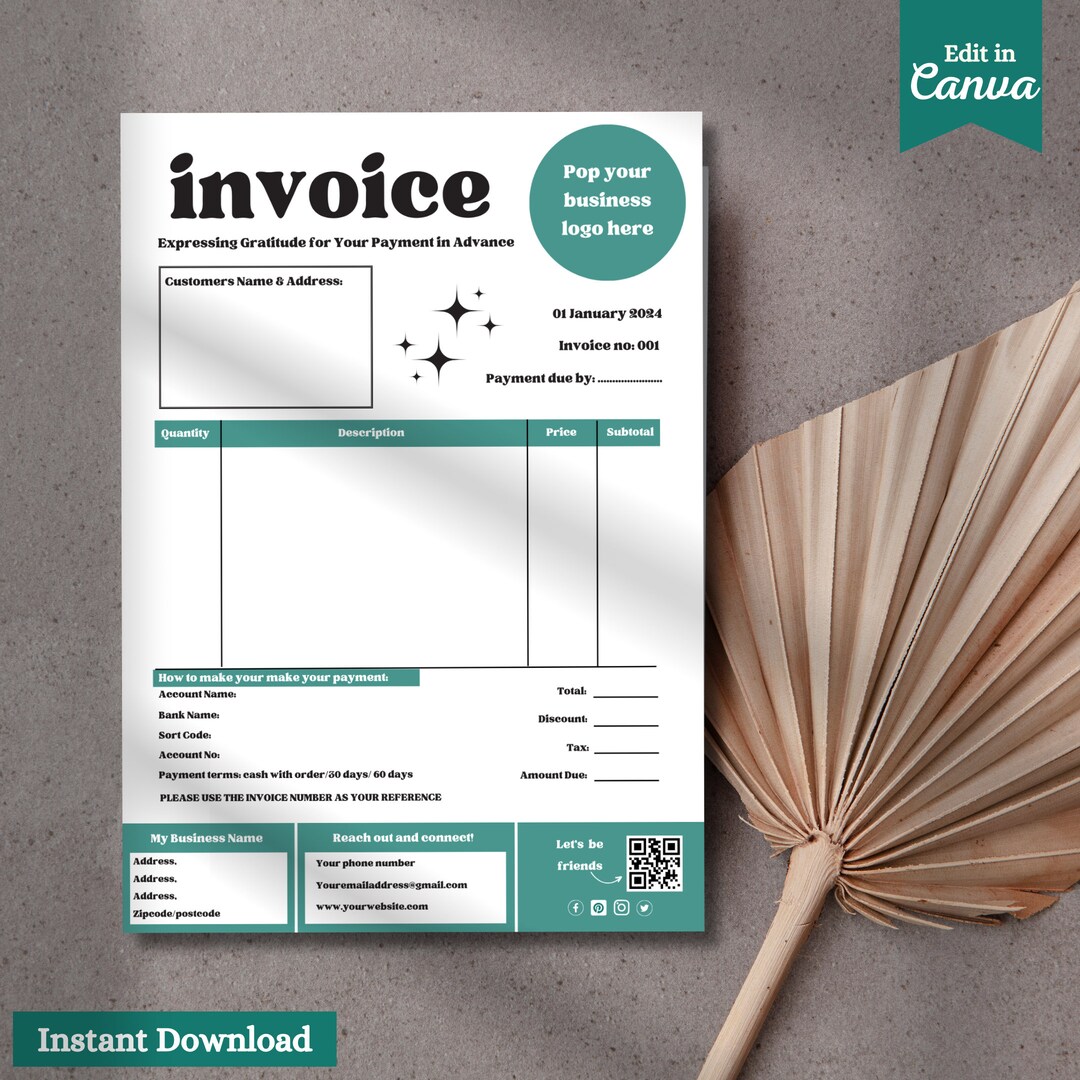 Small Business Invoice Template, Invoice Template for Small Business ...