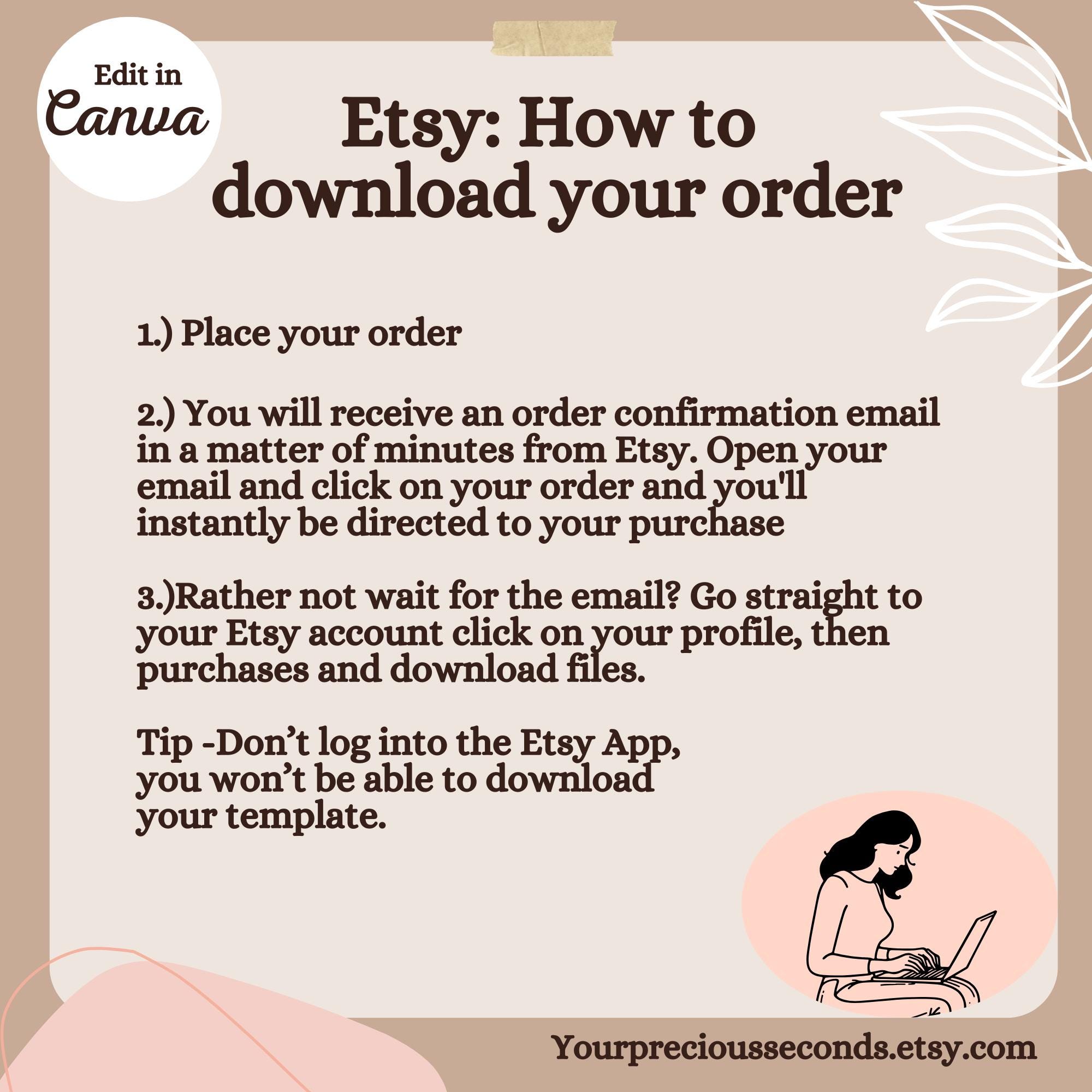 Custom Order Form Template, Fillable Order Form Bundle, Printable Small ...
