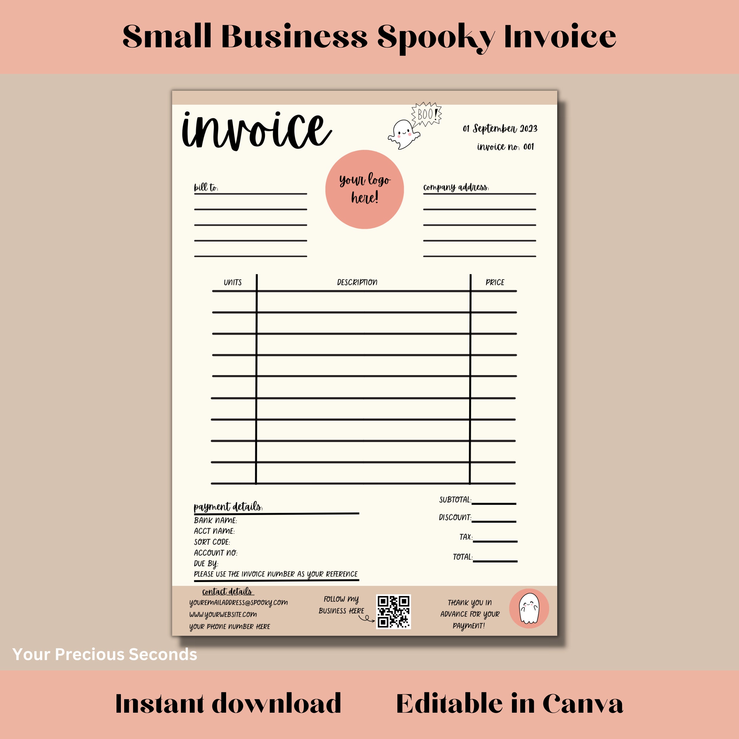 Small Business Invoice Template, Invoice Template for Small Business ...