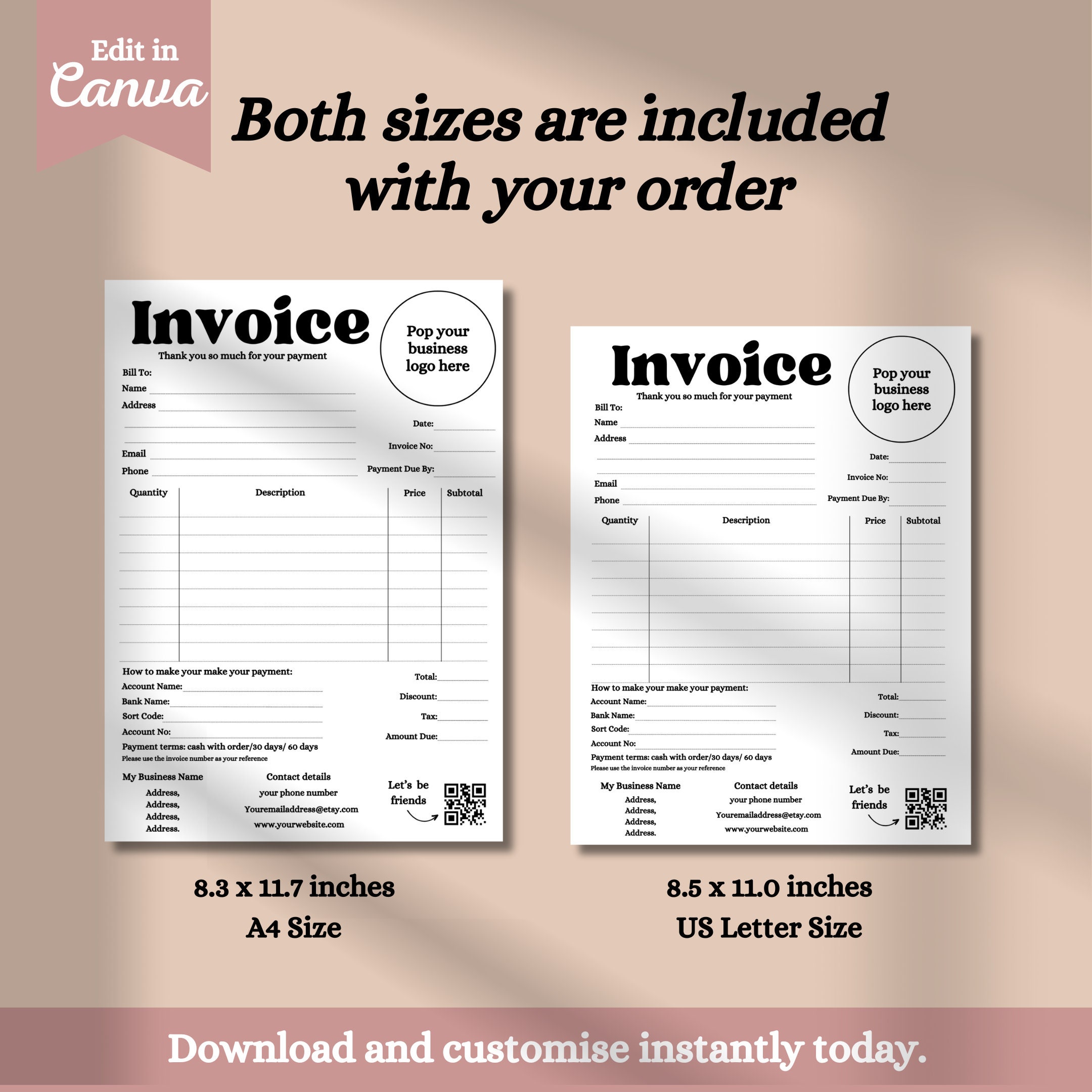 Small Business Invoice Template, Invoice Template for Small Business ...