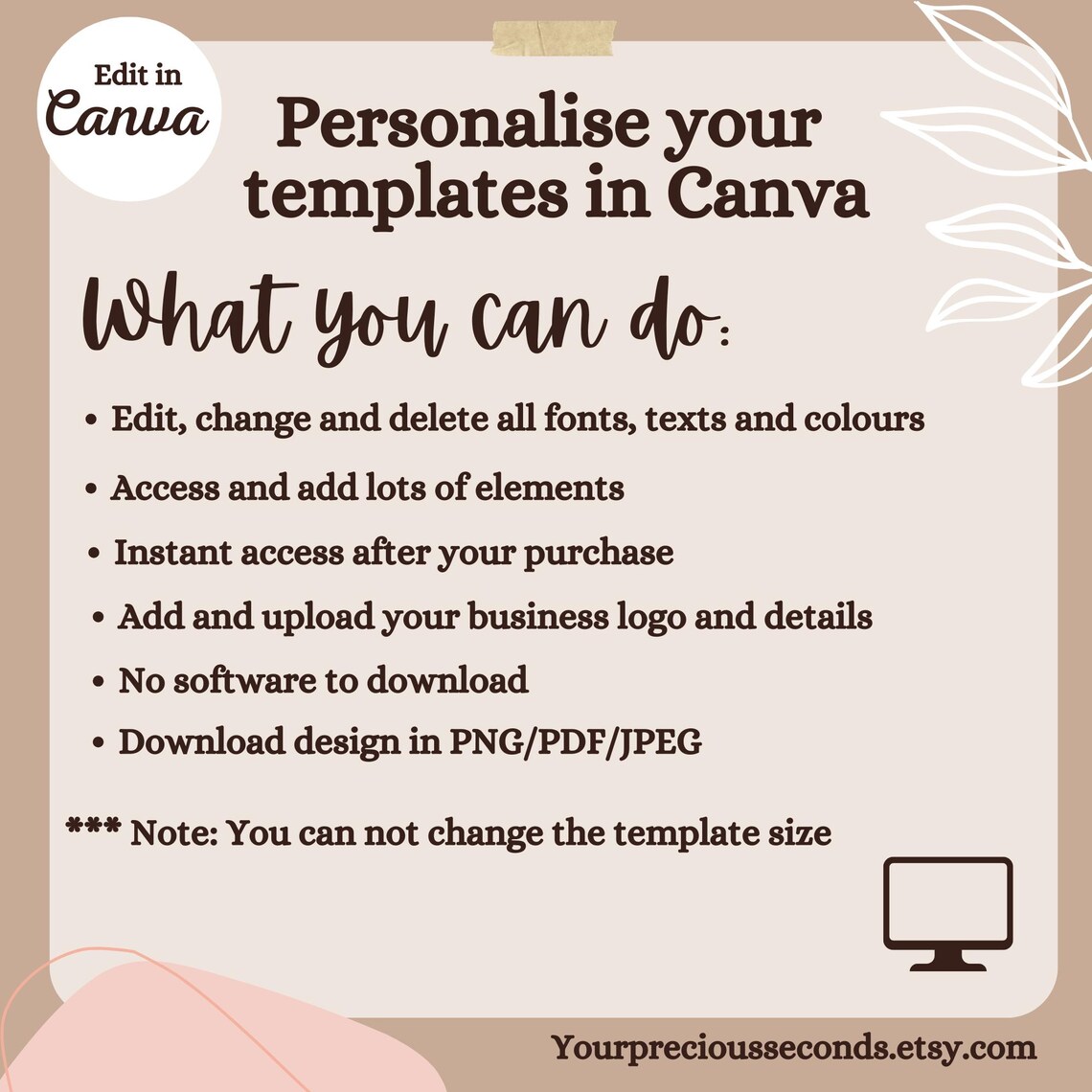 Digital Order Forms for Crafts, Small Business Forms, Order Form ...