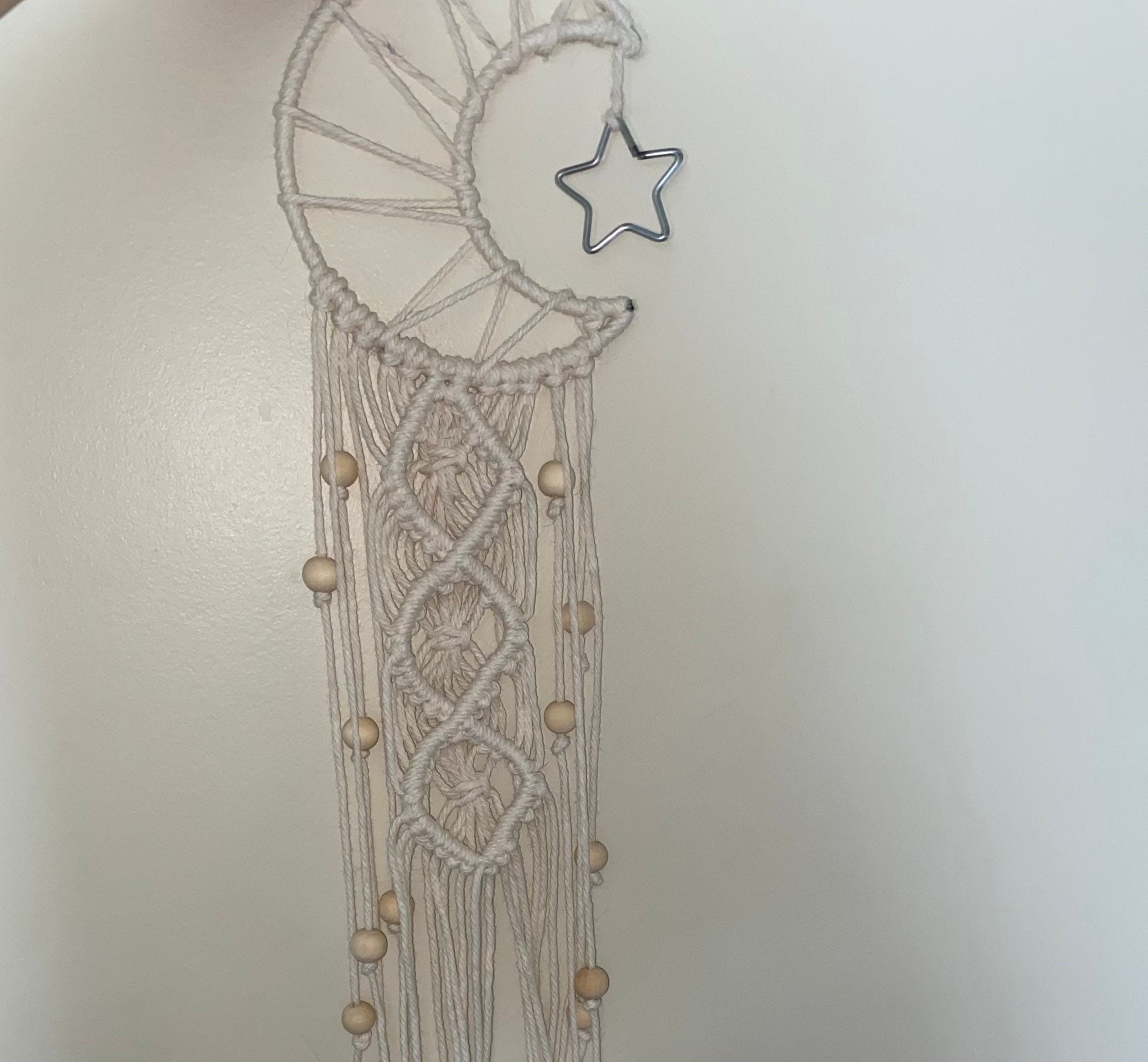 Macrame moon wall hanging | Etsy