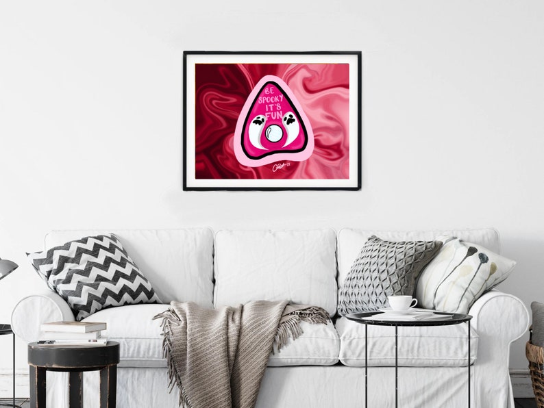 Wall Art, Be Spooky Its Fun Planchette Digital Art, Digital Download ...