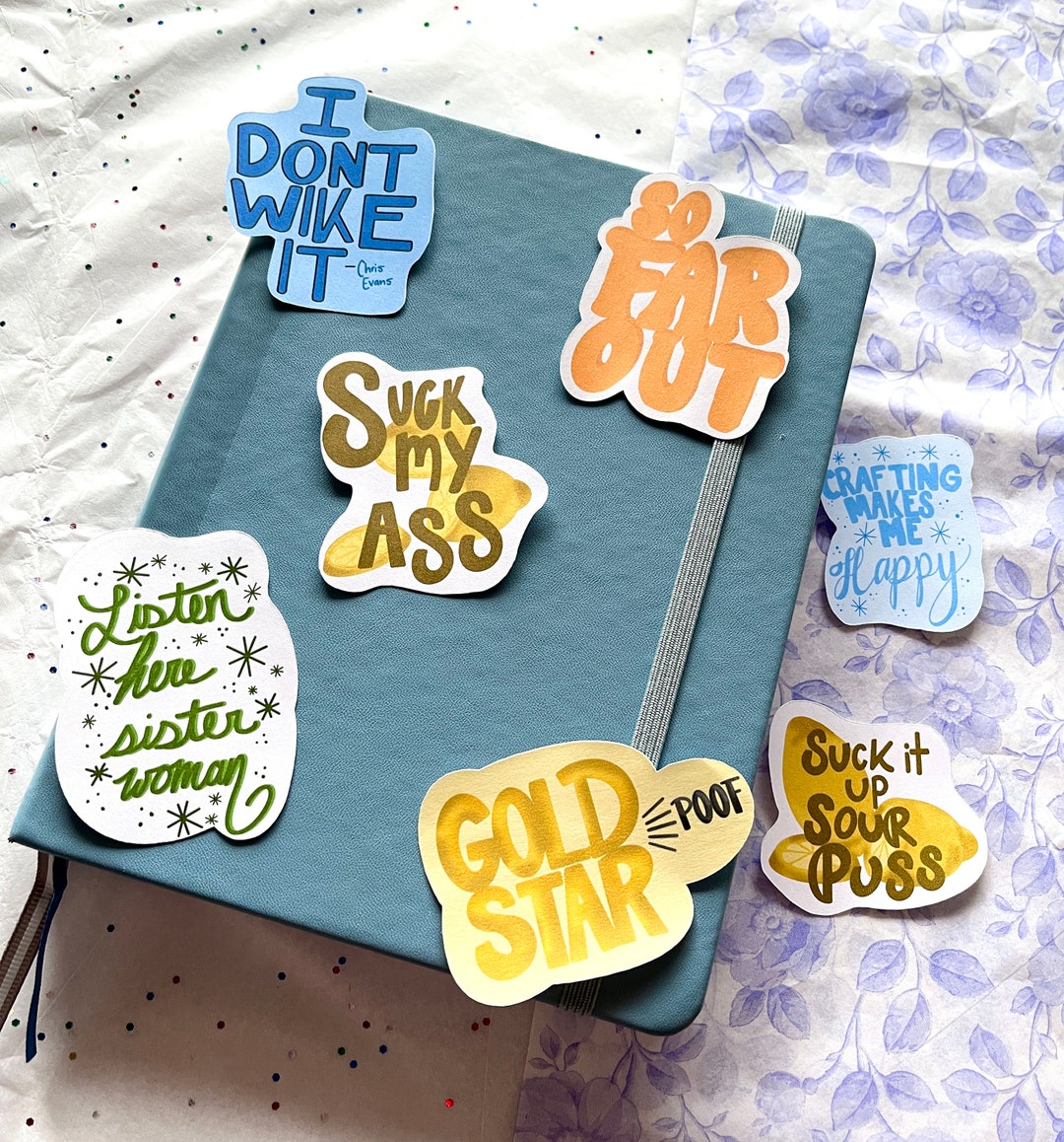 Sticker Pack, Quotes Sticker Pack, Sticker Pack of 7, Journal Sticker ...