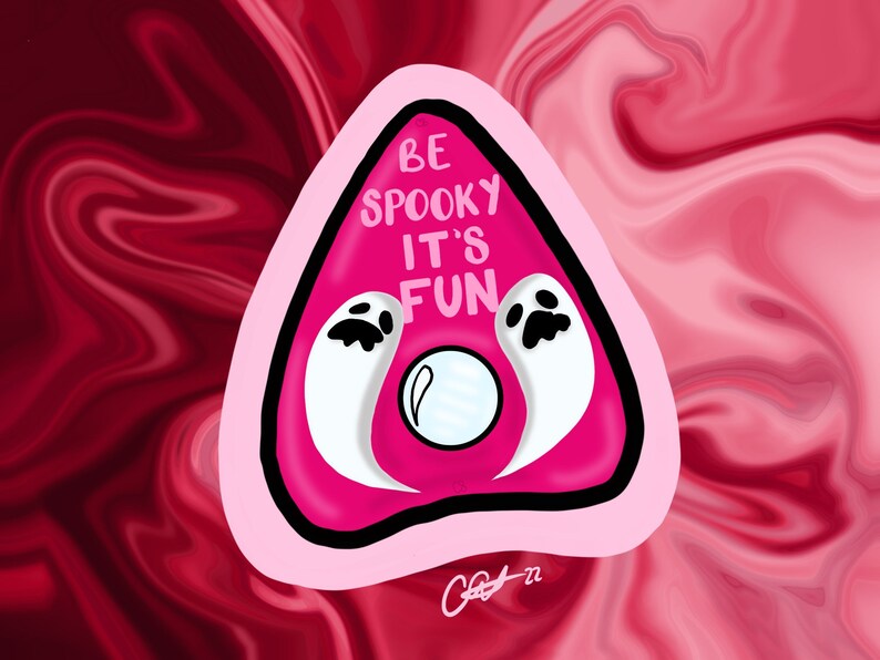 Wall Art, Be Spooky Its Fun Planchette Digital Art, Digital Download ...