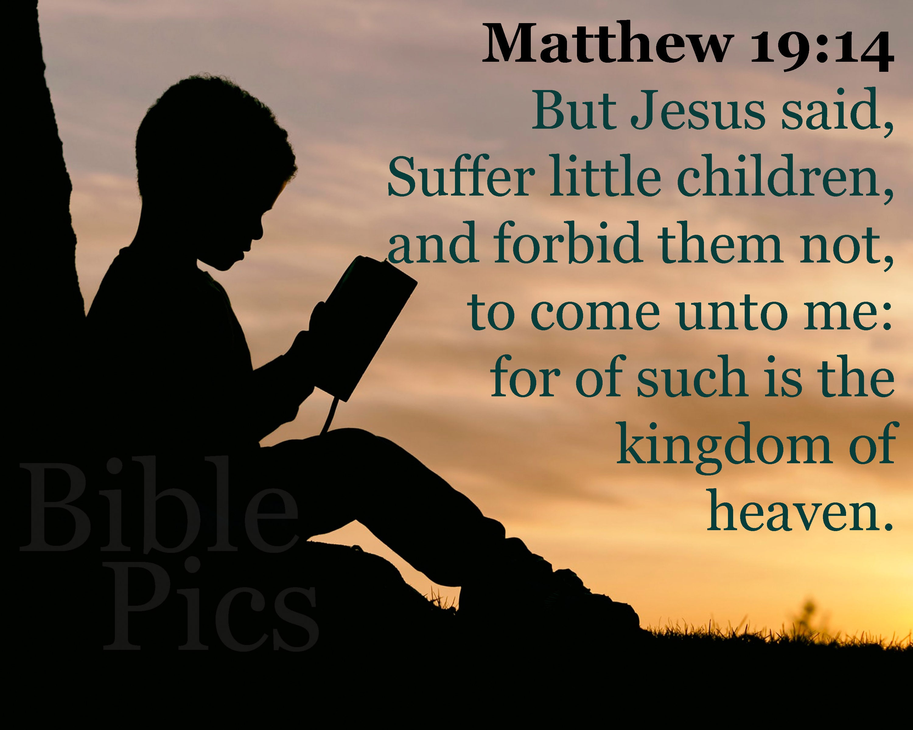 Bible Verse Printable, Matthew 19:14, Scripture Wall Art, Modern ...